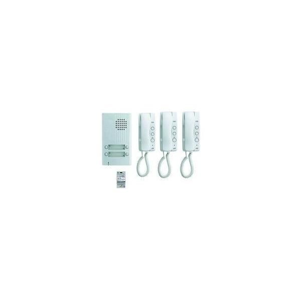 Kit audio - AIPHONE - Platine alu saillie 4BP - Avec fil - 3 combinés ...