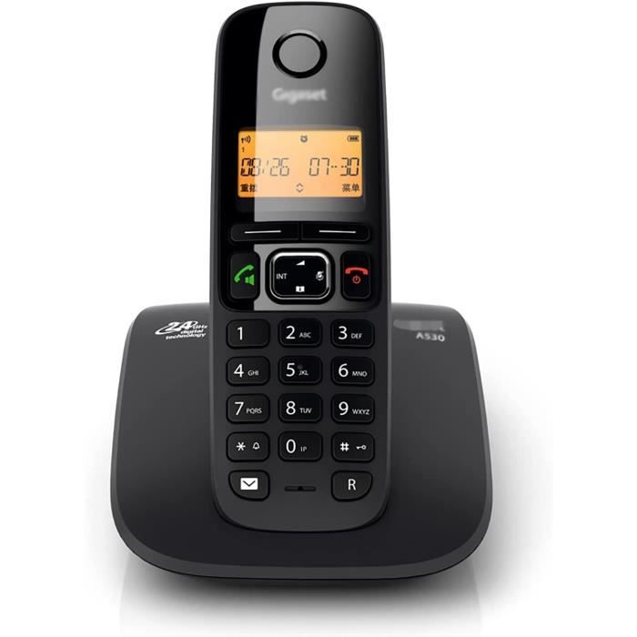 Téléphone Téléphone sans Fil numérique avec Blocage de 100% d'appel de ...