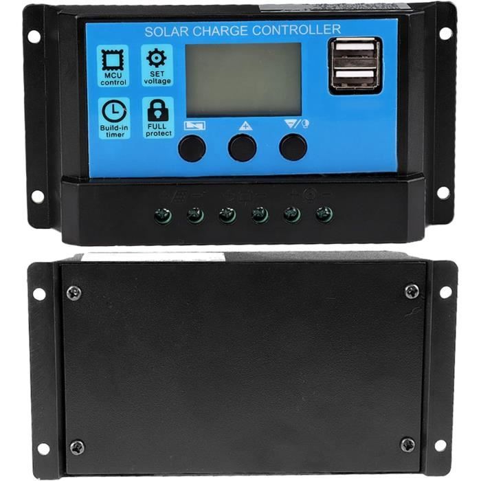 Controleur 24V 800W Panneau Solaire,Solar Charge Controller 12V,Contrôleur De Charge Solaire,60A ...