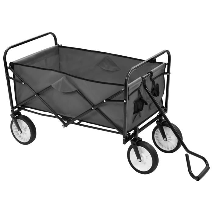 Mode Chariot à main pliable Acier Gris-MEN - Cdiscount Bricolage