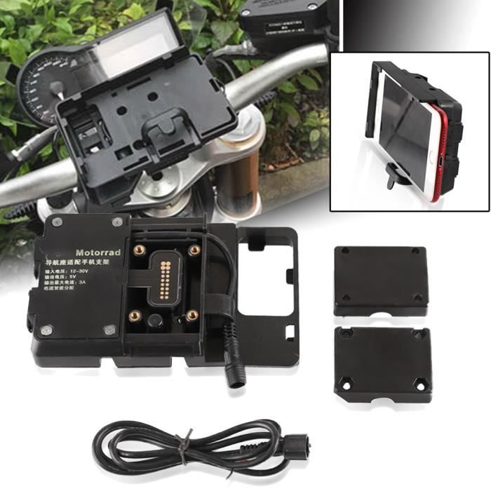 Noir - Support De Chargement De Téléphone Portable Et De Navigation ...