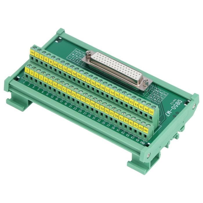 Dilwe Connecteur DB50 vers terminal DB50 à la plaque d'adaptateur de ...