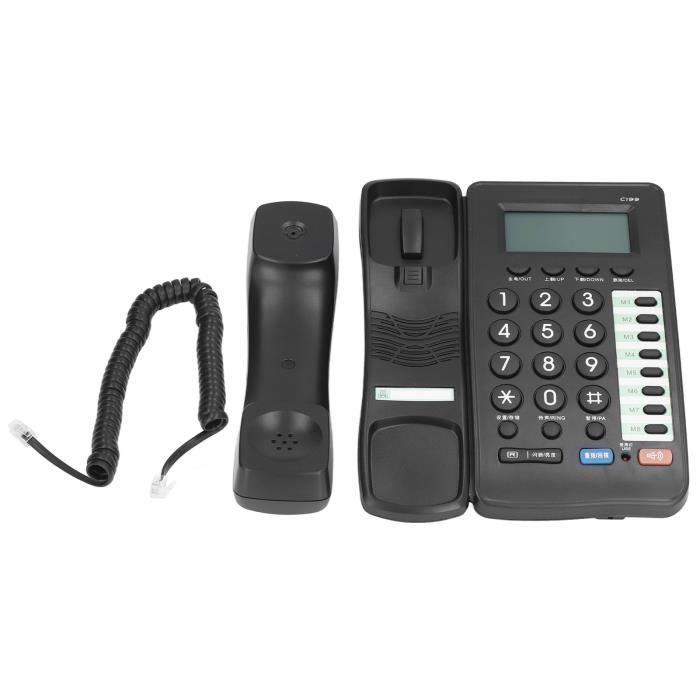 HURRISE téléphone domestique C199 Téléphone de Bureau à Domicile ...