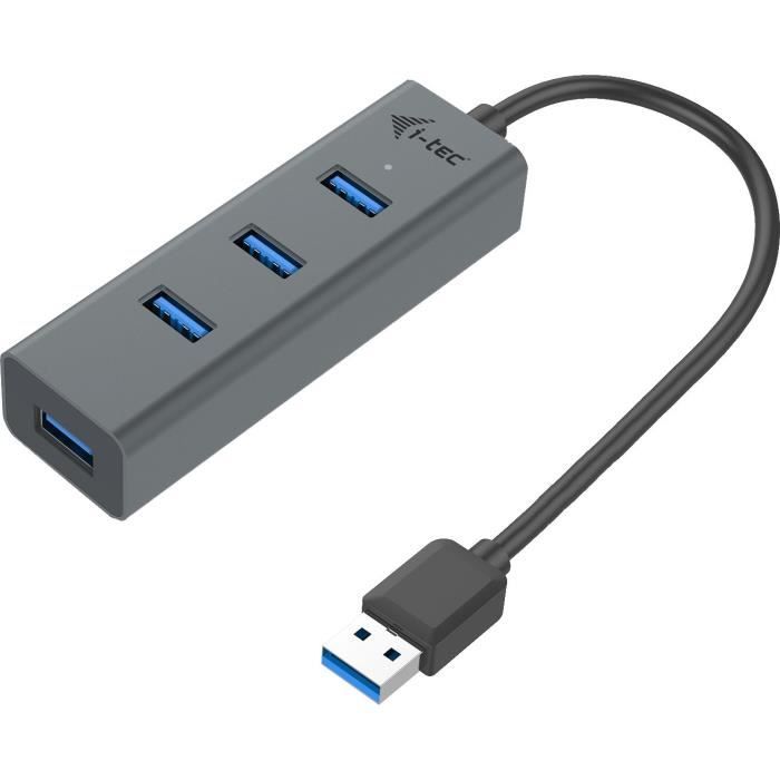 I-tec - USB 3.0 Métal 4-Port USB HUB - Cdiscount Informatique