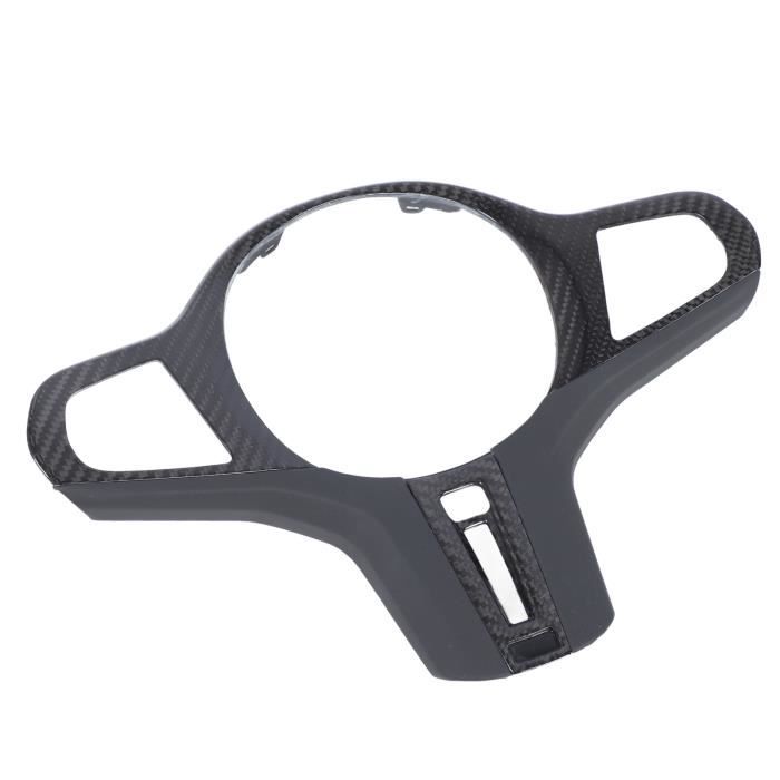 Minifinker Garniture de cadre de volant en fibre de carbone Revêtement d'habillage de auto ...