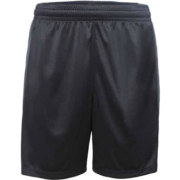 Short enfant Kappa Gondo - black/grey dk - 14 ans - Cdiscount Sport