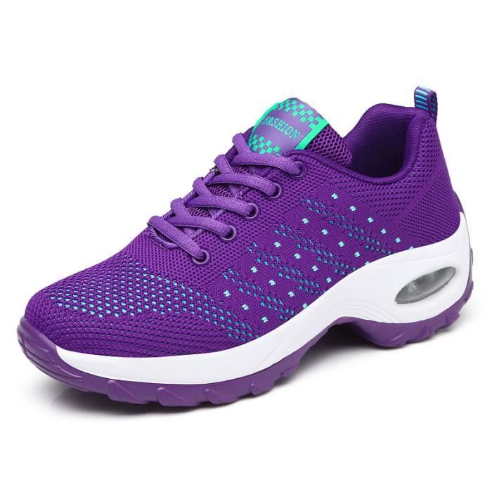 Chaussures de Running Sneakers Homme Basket Femme Semelle Antidérapante ...