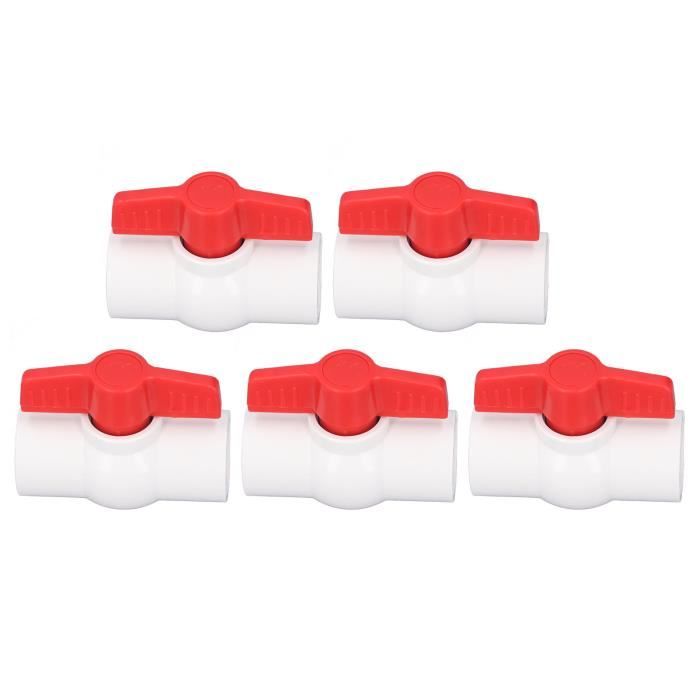 SALALIS Robinet à tournant sphérique en PVC 5 pcs robinet à tournant ...