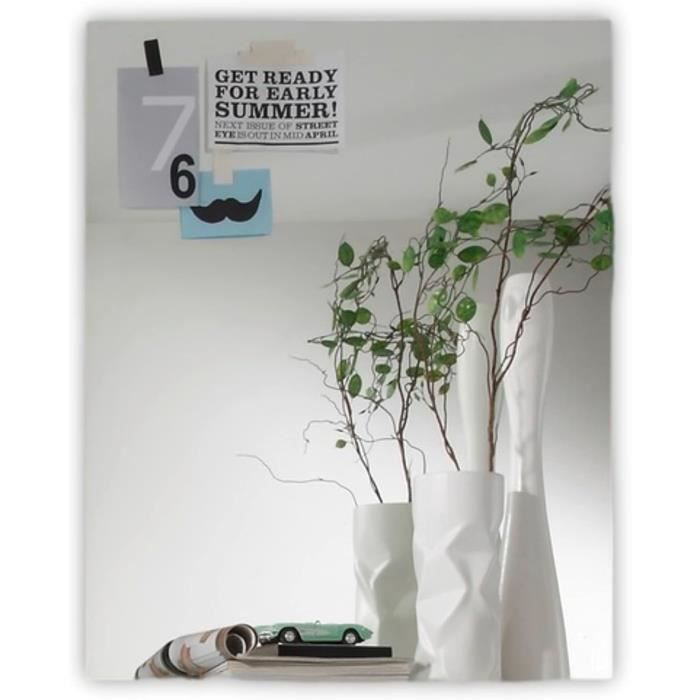Spice Miroir Mural En Blanc Brillant - Miroir Rectangulaire Pour L ...