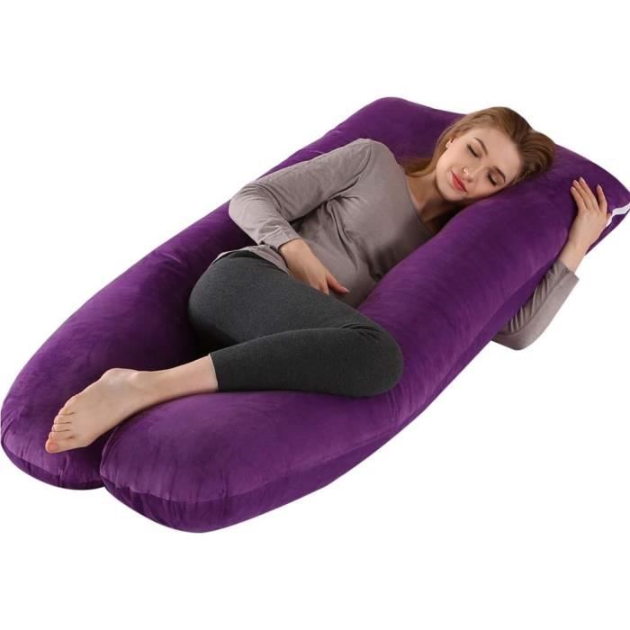 Coussin de maternité avec doublure en velours, 70 x 130 cm, coussin de ...