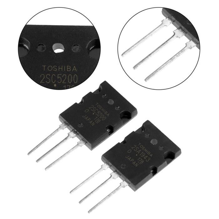VBESTLIFE transistor 2SC5200 Transistor , silicium 5 paires 2SA1943 ...