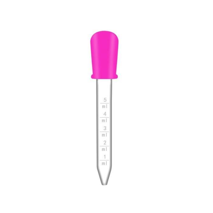 COUVERTS BEBE,Rose red--Pipette compte gouttes en Silicone pour enfant ...