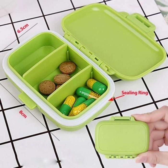 ZC01096-PILULIERPilulier pliant pour médicaments,boîte de rangement ...