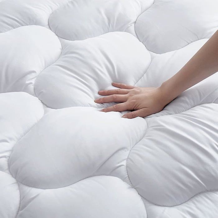 Surmatelas 200 x 200 cm, Mattress Topper Doux, Protège-Matelas ...