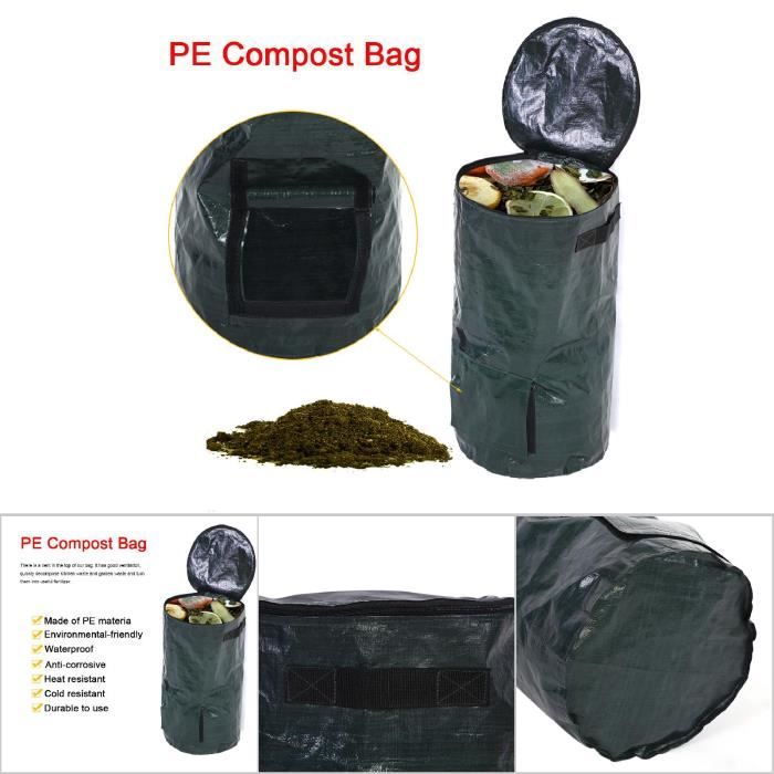 Fafeicy Sac de Compost Organique PE Environnemental Sacs à Plantes (45 ...