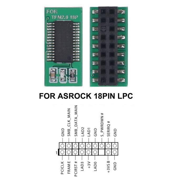 Module de sécurité TPM 2.0 Pwshymi - Processeur de cryptage discret ...