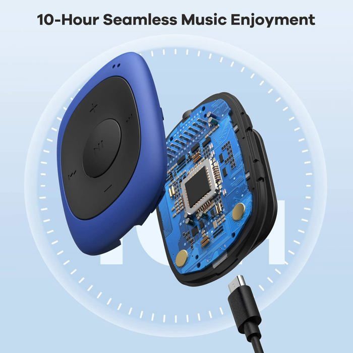 64Go Lecteur Mp3 Avec Clip, Baladeur Mp3 Sport Portable Avec Radio Fm ...