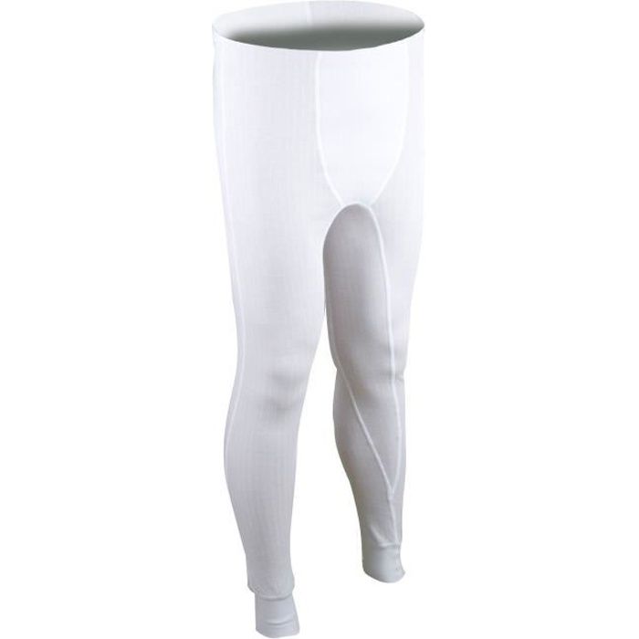 AVENTO Collants Thermiques - Homme - Blanc Blanc - Cdiscount Sport