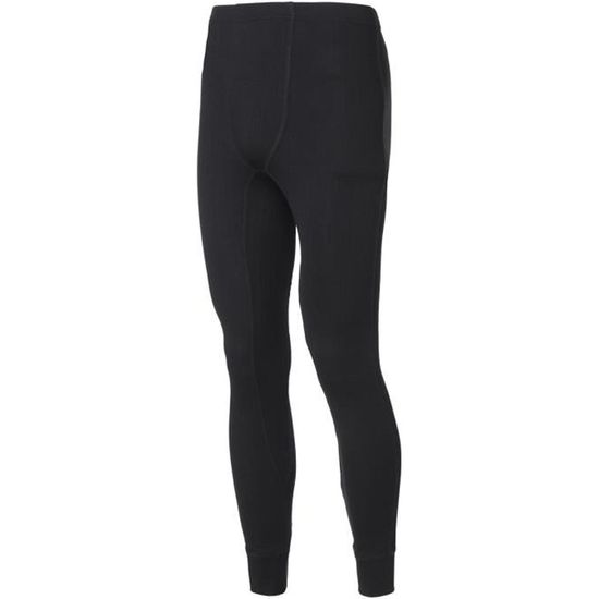 Collants Thermiques AVENTO pour Homme - Noir - Coutures plates Noir ...