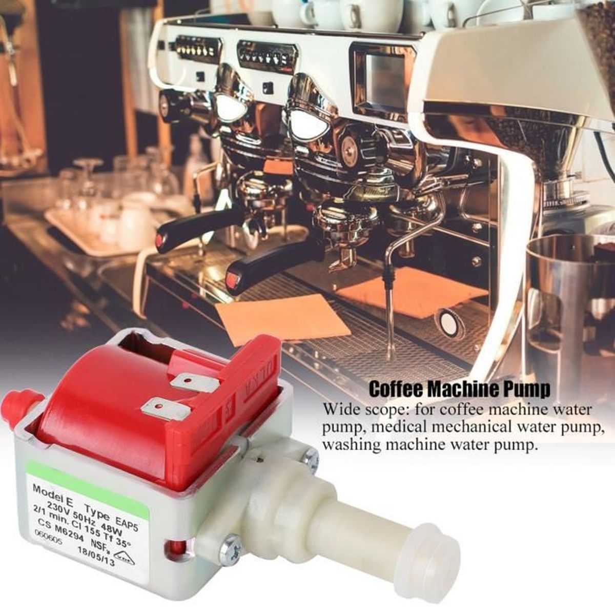 Pompe électromagnétique Machine à café expresso pompe à eau dispositif ...