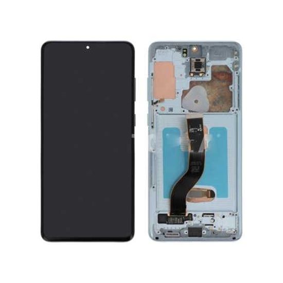 Original Ecran Complet LCD & Vitre tactile Bleu Avec Châssis Pour Samsung Galaxy S20+ (G985F ...