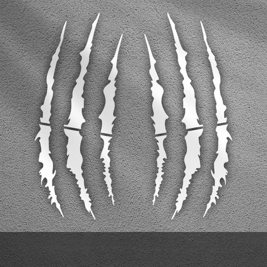 Monster Claw Scratch DIY Cool Casque Autocollants,Moto Stickers,YAMAHA ...