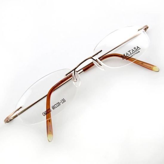 Monture de lunettes de vue percée invisible LC6027 Marron - Achat ...