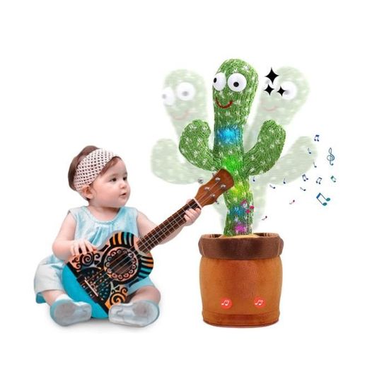 Jouet Cactus Musical - Peluche - 12,6 pouces - Éducatif - Vert - Doux ...