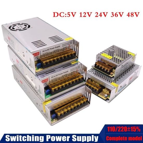DC12V 2A 24W-110-220V±15% -Source d'alimentation à découpage,transformateur AC DC 300 350 ...