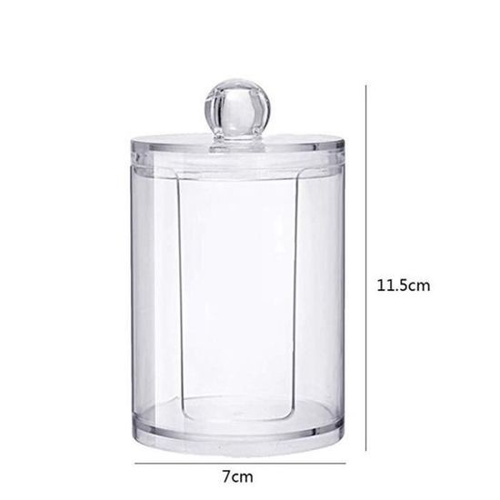 Conteneur rond multifonctionnel boîte de rangement pour coton tiges ...