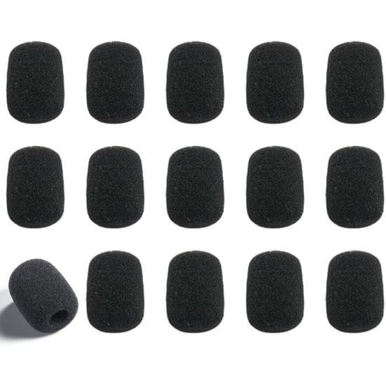 15Pcs Mousse Micro Casque, Mini Bonette Microphone, La Salle De ...
