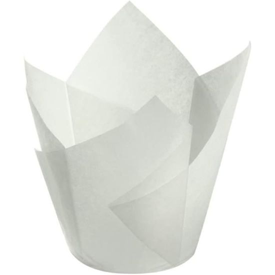 Lot De 300 Caissettes À Gâteaux En Papier Pastel Pour Cupcakes (Blanc ...