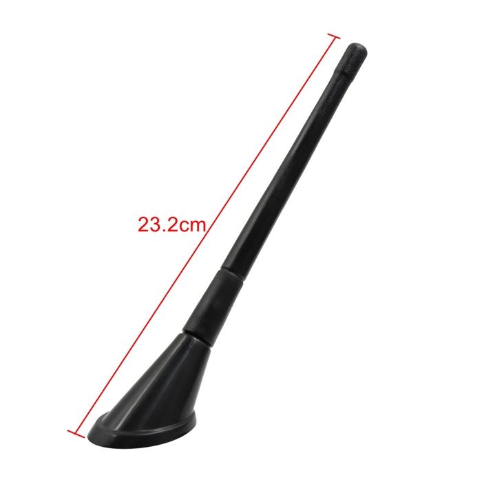 (23,2 cm)Antenne de toit de voiture, décoration noire, Base auto ...