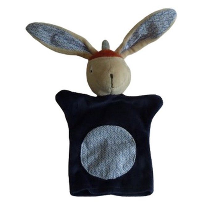 Doudou marionnette lapin comme neuf Ebulobo - Cdiscount Puériculture ...