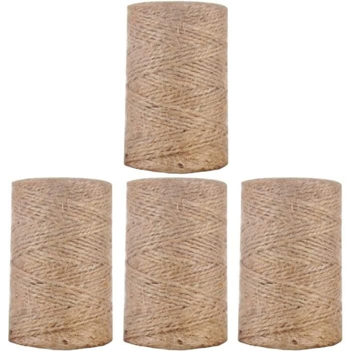 Décor Vintage 4 Rouleaux Corde De Coton Tressé Enveloppement De Poteau ...