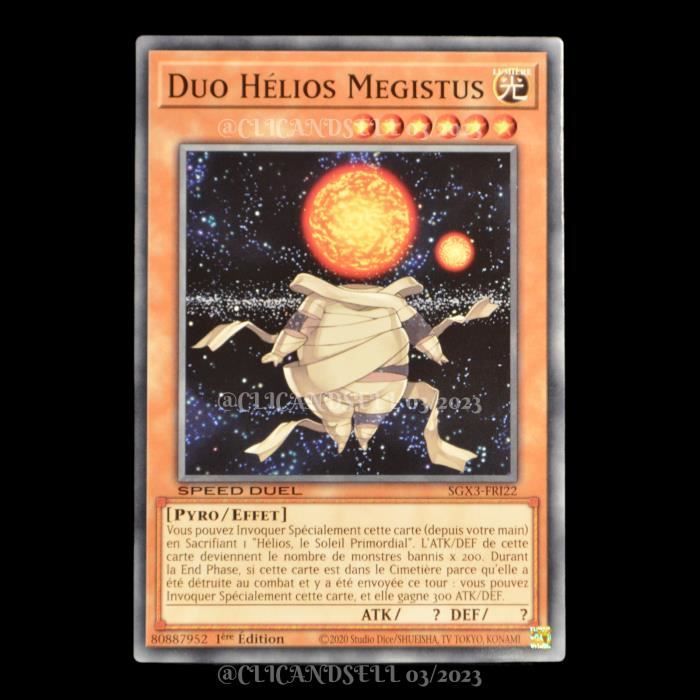 Carte YU-GI-OH SGX3-FRI22 Duo Hélios Megistus NEUF FR - Cdiscount Jeux ...