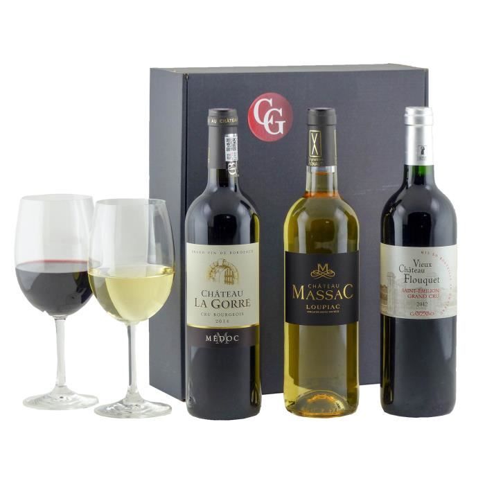 Coffret Vin - Grands Vins de Bordeaux - 18V6 - La cave Cdiscount