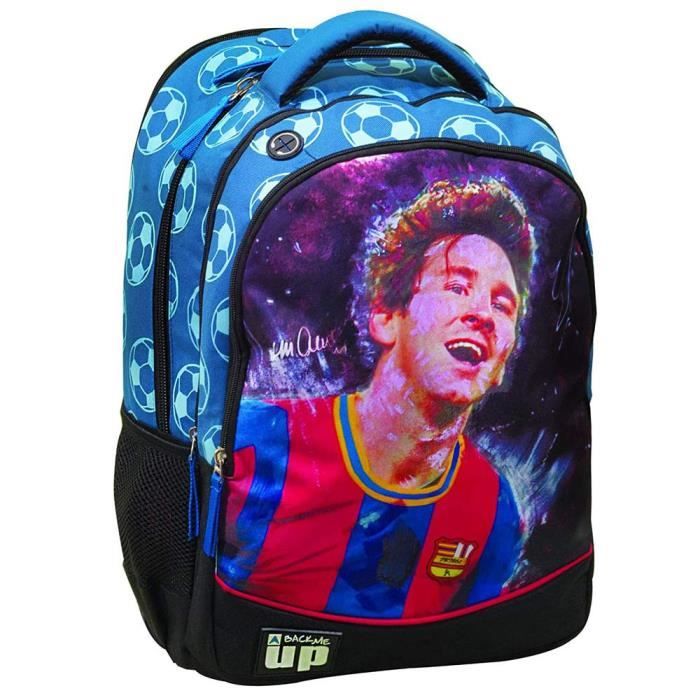 Sac à dos Lionel Messi 45 CM - Haut de gamme Bleu, noir et rouge ...