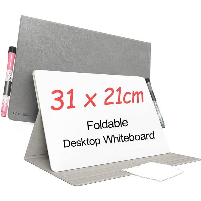 Petit tableau blanc portable pliable A4 avec deux stylos de tableau ...