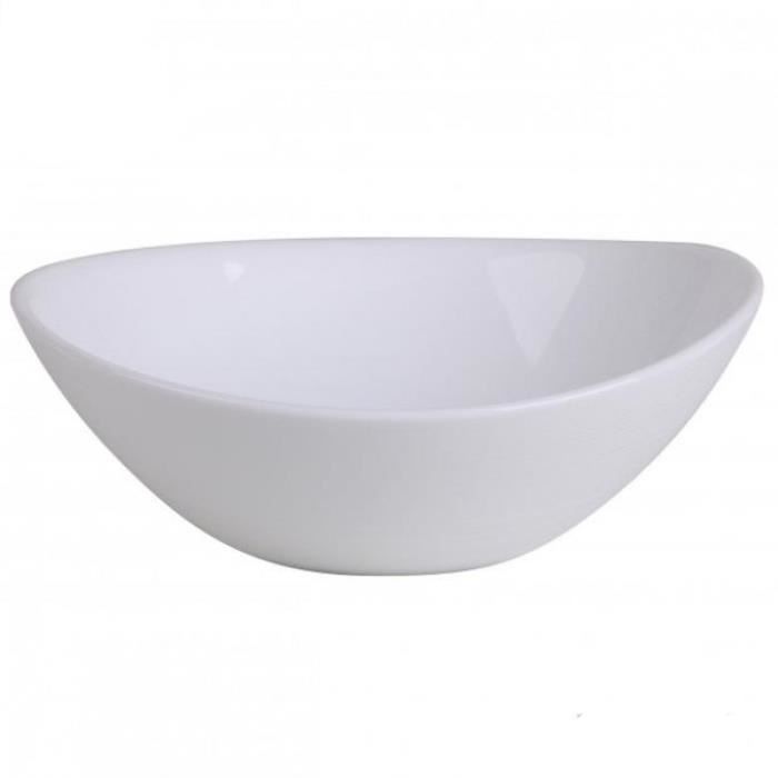Coupelle Ovale en Verre Trempé Blanc ( lot de 12) Coupe à Glace Sunday ...