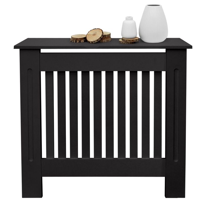 ECD Germany Cache-Radiateur Chauffage Moderne - 78x19x82cm - Noir ...