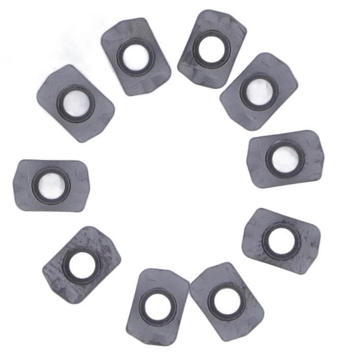 EJ.life Insert de tour CNC 10 pièces carbure tournant Inserts enduits fraises bricolage CNC tour ...