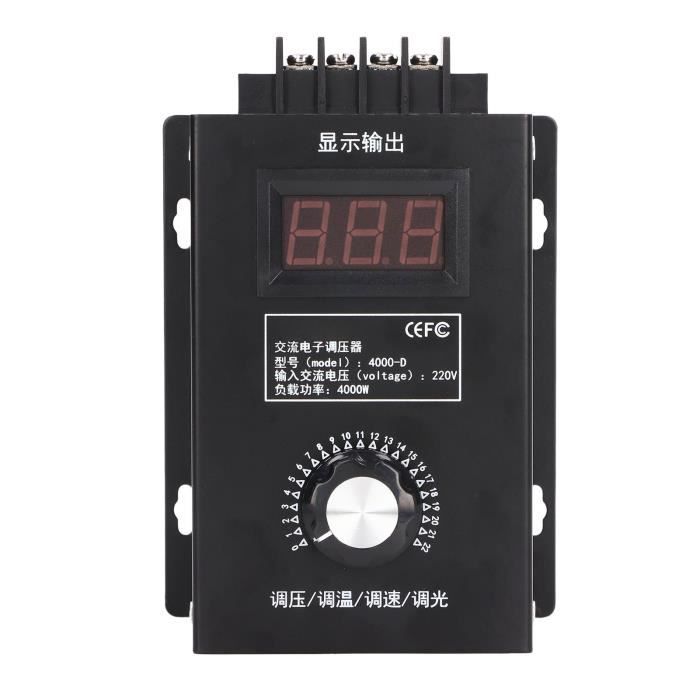 EJ.life Régulateur numérique LED Régulateur de tension à affichage ...