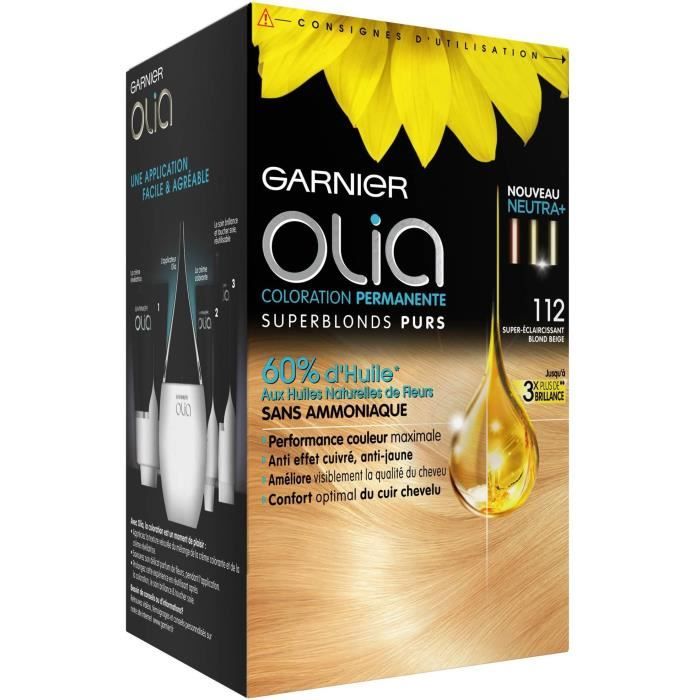 GARNIER Coloration Olia super-éclaircissement sans ammoniaque 112 super ...