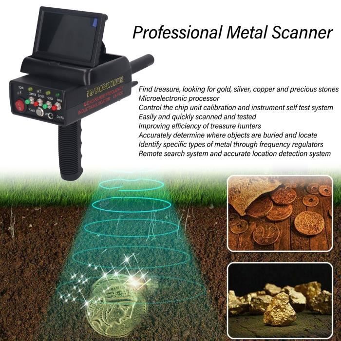 Détecteur De Métaux Professionnel Scanner Souterrain Détection D'Objet ...