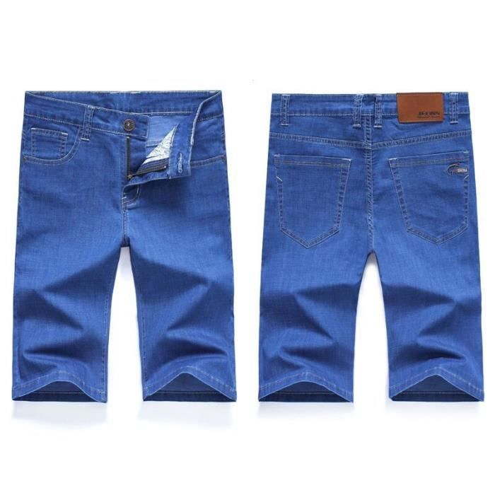 Short,Short en jean pour hommes, grande taille 40 42 44 46, nouveau ...