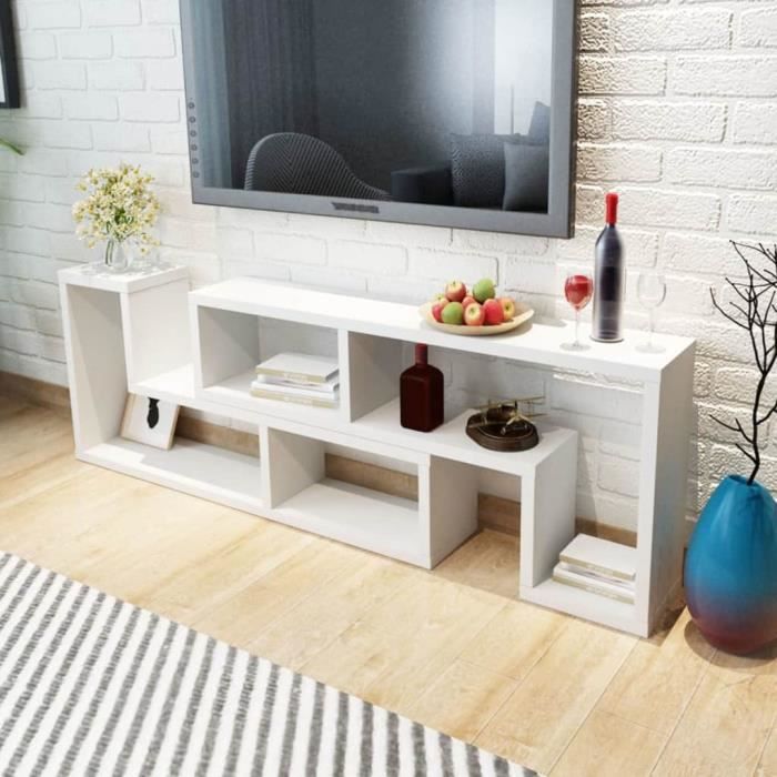 Meuble HIFI Meuble Salon Meubles audio-vidéo et pour home cinéma double ...