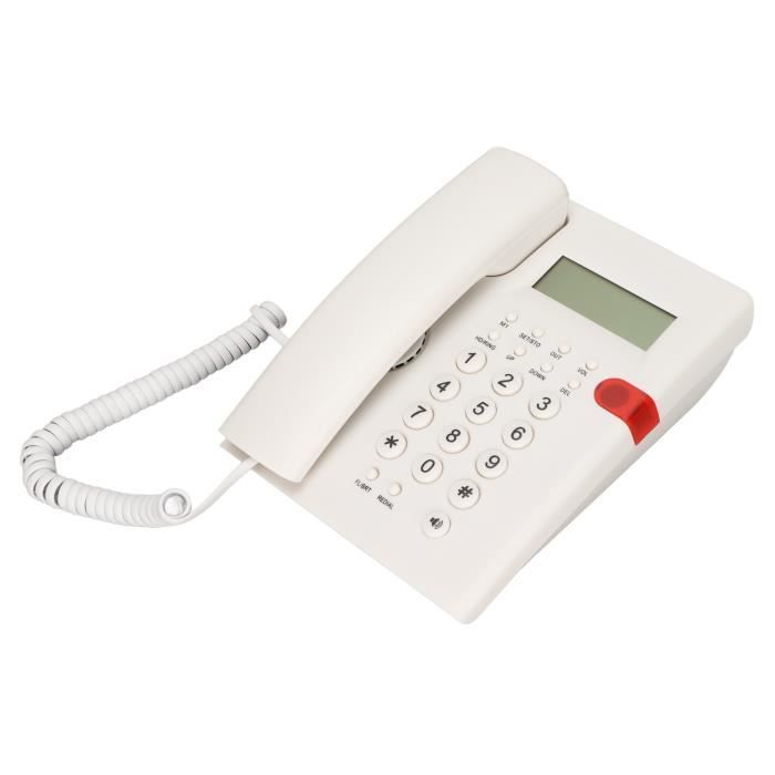 Téléphone De Bureau K010A-1 Téléphone Filaire De Bureau Téléphone Fixe ...