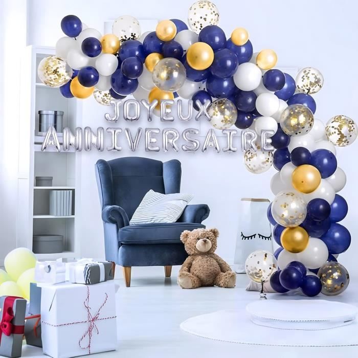 Decoration Anniversaire, Arche Ballon 132 Pcs, Ballons Anniversaire ...