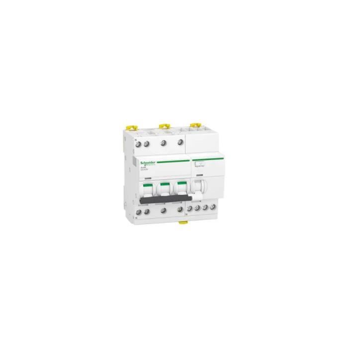 Disjoncteur différentiel Acti9 iDD40N - 3P+N C 32A 6000A/10kA 30mA type AC - SCHNEIDER ELECTRIC ...